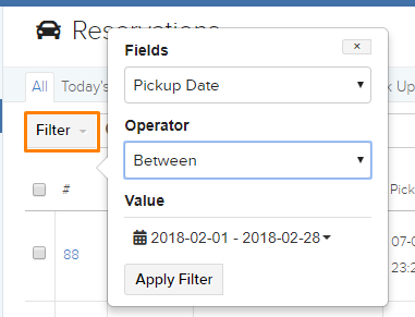 6.1 How to create and save filters? - HQ Rental Software